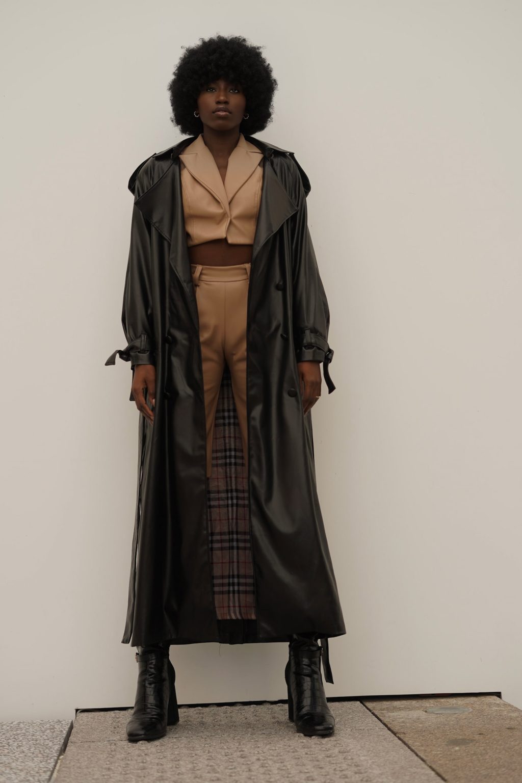 Eco leather trench coat Arua - Maison Plush